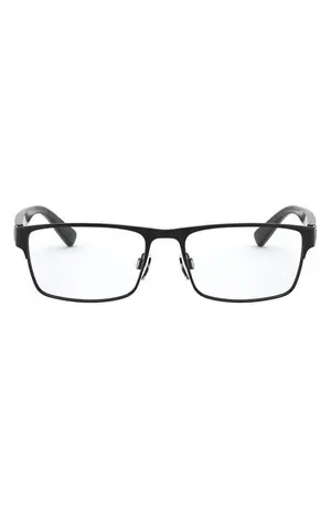 Polo Ralph Lauren Polo Ralph Lauren 56mm Rectangle Eyeglasses Black