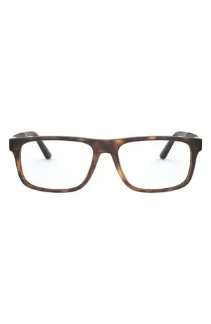 Polo Ralph Lauren 56mm Rectangle Eyeglasses - Dark Havana