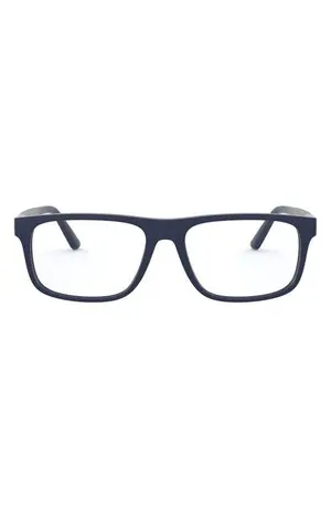 Polo Ralph Lauren 56mm Rectangle Eyeglasses - Matte Navy