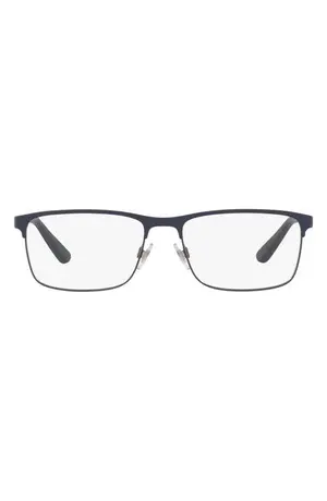 Polo Ralph Lauren 56mm Rectangle Eyeglasses - Matte Navy