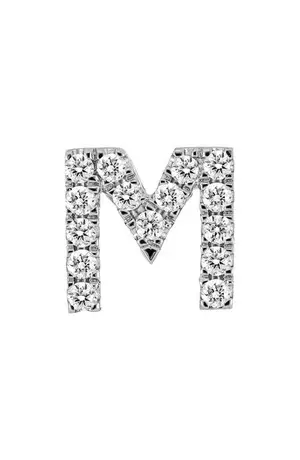 Bony Levy Bony Levy Single Initial Diamond Stud Earring White Gold/ M