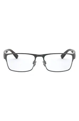 Polo Ralph Lauren 54mm Rectangular Eyeglasses - Dark Gunmetal