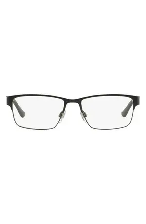 Polo Ralph Lauren Polo Ralph Lauren 54mm Rectangular Eyeglasses Matte Black