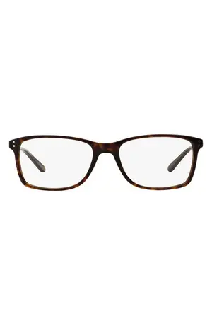 Polo Ralph Lauren Rectangular Optical Glasses - Dark Havana