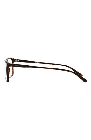 Polo Ralph Lauren Rectangular Optical Glasses - Dark Havana