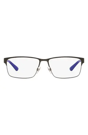 Polo Ralph Lauren Polo Ralph Lauren Rectangular Optical Glasses Gunmetal