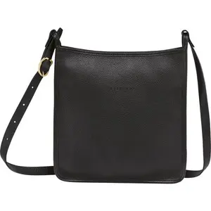 Longchamp Le Foulonné Medium Crossbody Bag - Black