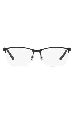 Ralph Lauren Ralph Lauren 55mm Cat Eye Optical Glasses Matte Black