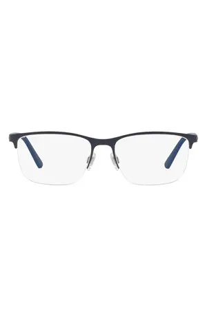 Ralph Lauren 55mm Cat Eye Optical Glasses - Matte Navy