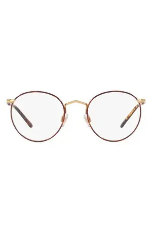 Polo Ralph Lauren Polo Ralph Lauren 48mm Round Eyeglasses One-color
