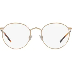 Polo Ralph Lauren Polo Ralph Lauren 48mm Round Eyeglasses Rose Gold
