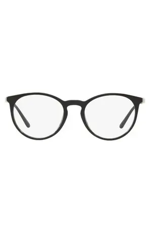 Polo Ralph Lauren 49mm Round Eyeglasses - Black