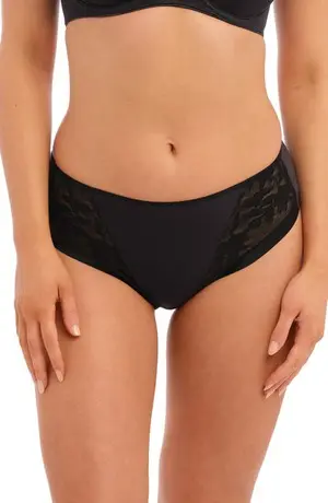Fantasie Illusion Full Figure Mesh Briefs - Black