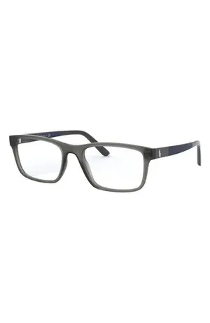 Polo Ralph Lauren Rectangular Eyeglasses - Transparent Grey