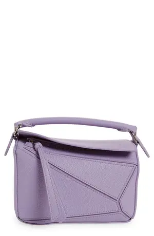 Loewe Mini Puzzle Leather Bag Light Mauve