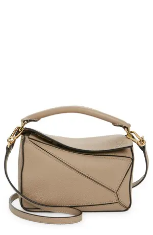Loewe Mini Puzzle Leather Bag Sand 2150