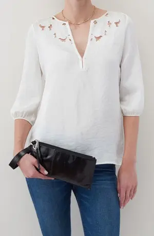 Hobo Vida' Leather Clutch - Black