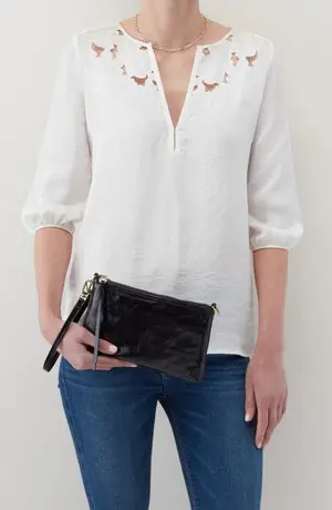 Hobo Darcy Convertible Leather Crossbody Bag - Black