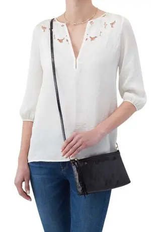 Hobo Darcy Convertible Leather Crossbody Bag - Black
