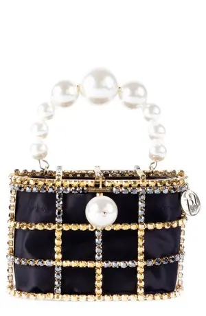 Rosantica Holli Velluto & Imitation Pearl Bag