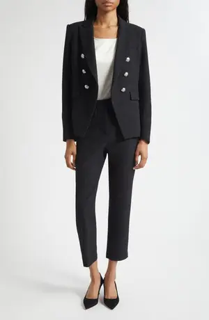 Veronica Beard Renzo Cropped Trousers - Black