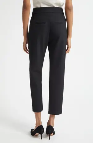 Veronica Beard Renzo Cropped Trousers - Black
