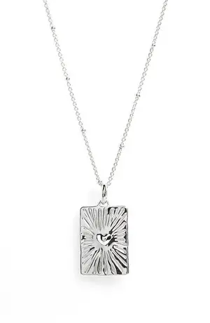 Monica Vinader Talisman Heart Pendant Necklace - Sterling Silver