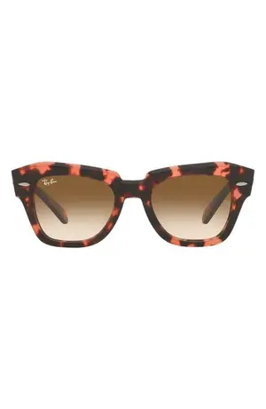 Ray-ban State Street Sunglasses - Pink Havana/brown Gradient
