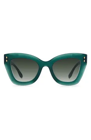 Isabel Marant Étoile Isabel Marant 51mm Cat Eye Sunglasses Green