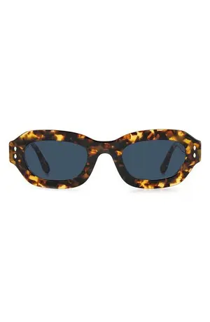 Isabel Marant Isabel Marant 49mm Square Frame Sunglasses Yellow / Blue