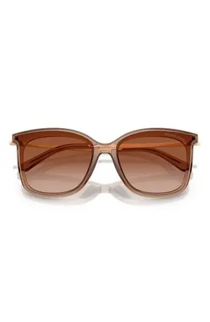 Michael Kors 61mm Square Sunglasses - Brown Grad