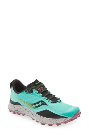 Saucony Peregrine 12 Trail Running Shoe Cool Mint/ Acid