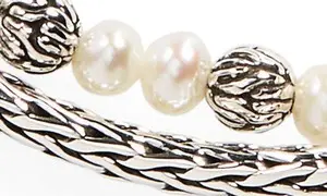John Hardy Pearl Chain Double Wrap Bracelet