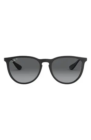 Ray-ban Ray-Ban 54mm Polarized Gradient Round Sunglasses Black