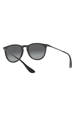 Ray-ban 54mm Polarized Gradient Round Sunglasses - Black