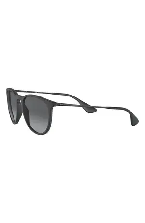 Ray-ban 54mm Polarized Gradient Round Sunglasses - Black
