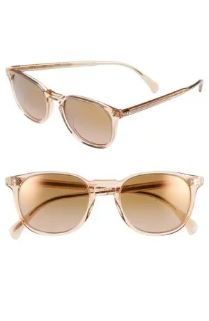 Oliver Spencer Finley 51mm Sunglasses - Pink/rose Mirror