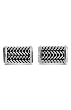 David Yurman Chevron Cuff Links - Silver