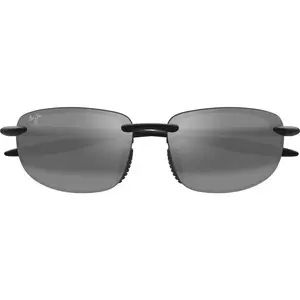 Maui Jim Hookipa Rectangle Sunglasses - Black