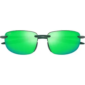 Maui Jim Hookipa Rectangle Sunglasses - Green