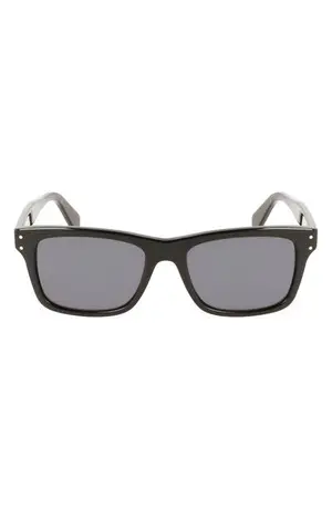 FERRAGAMO FERRAGAMO Gancini Rectangular Sunglasses Black