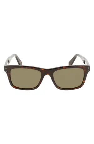 FERRAGAMO FERRAGAMO Gancini Rectangular Sunglasses Tortoise