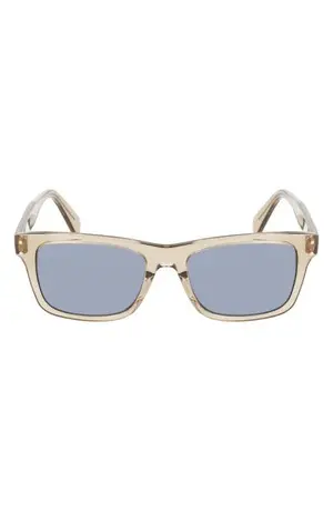 FERRAGAMO Gancini Rectangular Sunglasses - Transparent Sand