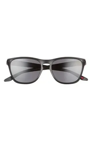 Oakley Oakley Manorburn 56mm Square Sunglasses Matte Black/prizm Grey