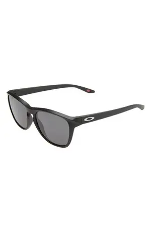 Oakley Manorburn 56mm Square Sunglasses - Matte Black/prizm Grey