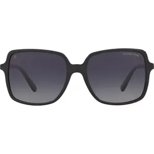 Michael Kors 56mm Polarized Gradient Square Sunglasses - Black