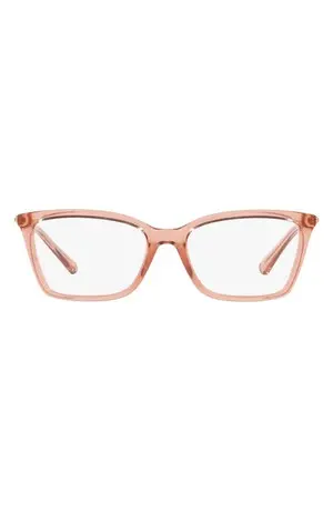 Michael Kors 54mm Rectangular Eyeglasses - Rose
