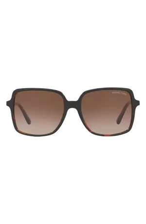 Michael Kors 56mm Square Sunglasses - New Tortoise/smoke Gradient