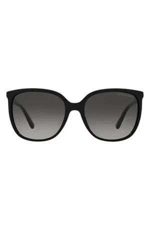 Michael Kors 57mm Gradient Cat Eye Sunglasses - Black