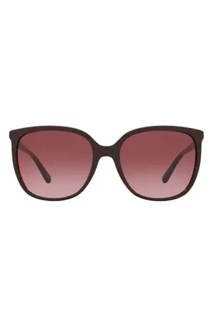 Michael Kors 57mm Gradient Cat Eye Sunglasses - Cordovan